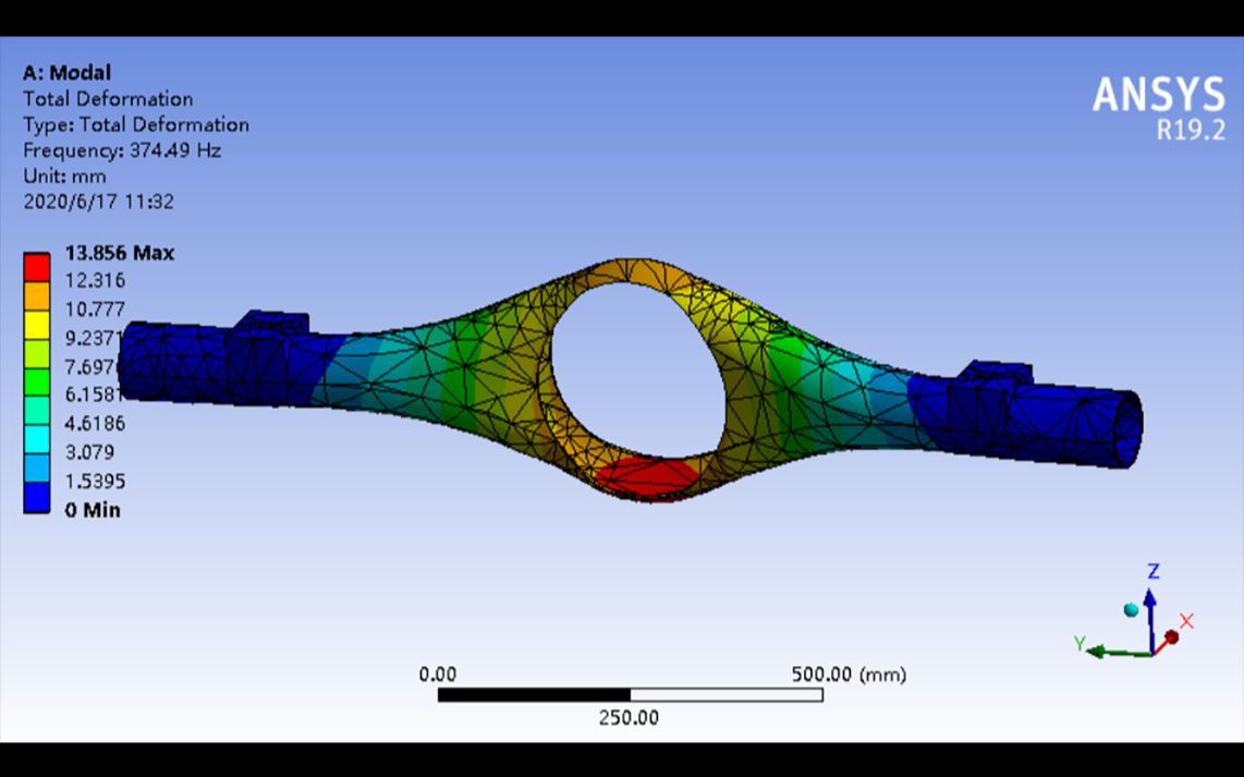【ANSYS19.2】3分钟搞定瞬态动力学分析