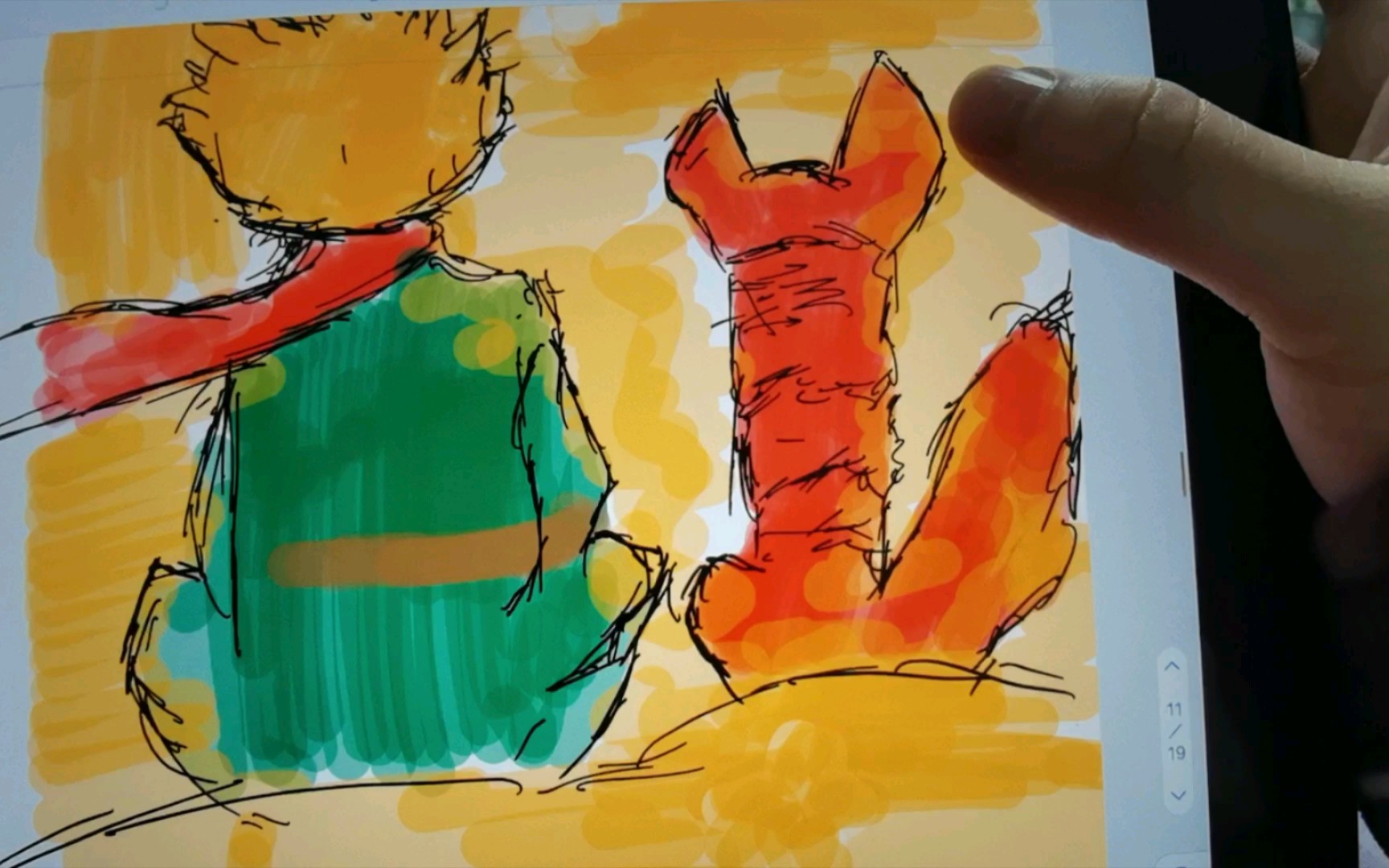 学习之余,用平板记录身边的图画