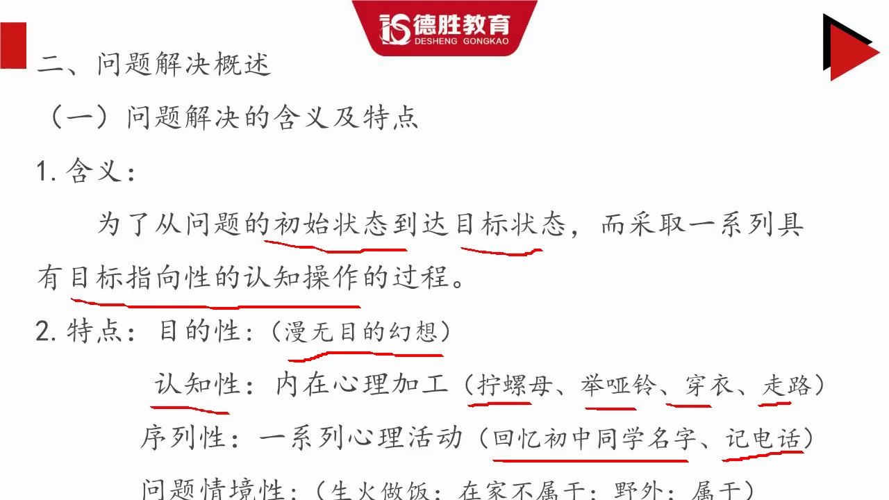 高等教育心理学 第二十八讲 问题解决 第一部分