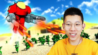 全面战争模拟器 输入作弊码超爽飞天开炮!鲤鱼Ace解说Roblox屌德斯...