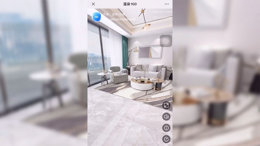 超精美室内设计漫游动画,全景制作,长达5分钟的漫游视频