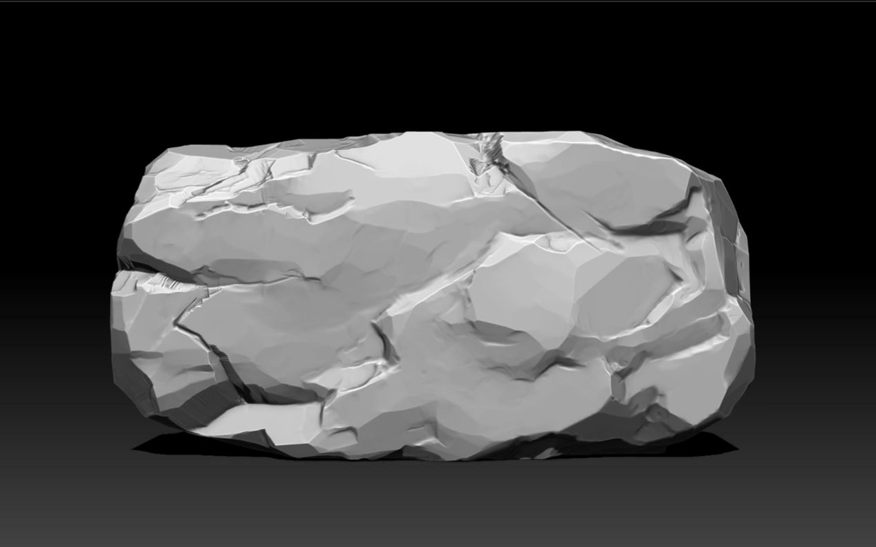 【ZBrush】游戏场景不得不学的山石木头雕刻!石头雕刻教学