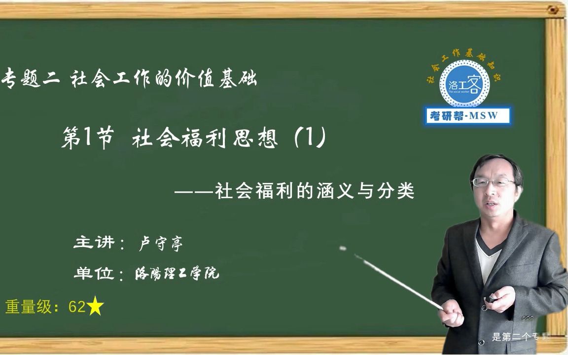 考研帮MSW:社会福利的涵义与分类