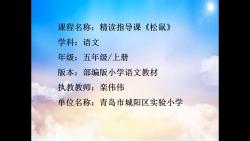 栾伟伟:《松鼠》第二课时五上教学实录