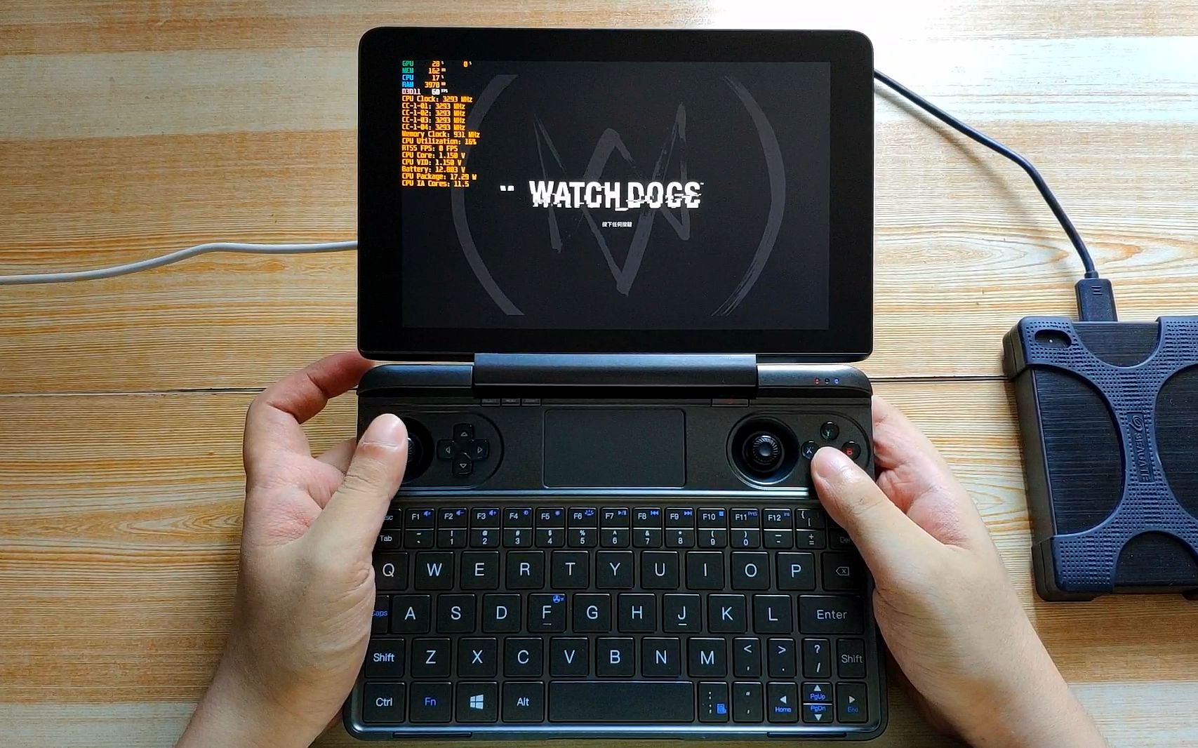 GPD WIN Max 掌机 中高画质试玩 第一百零三期 看门狗 30帧左右