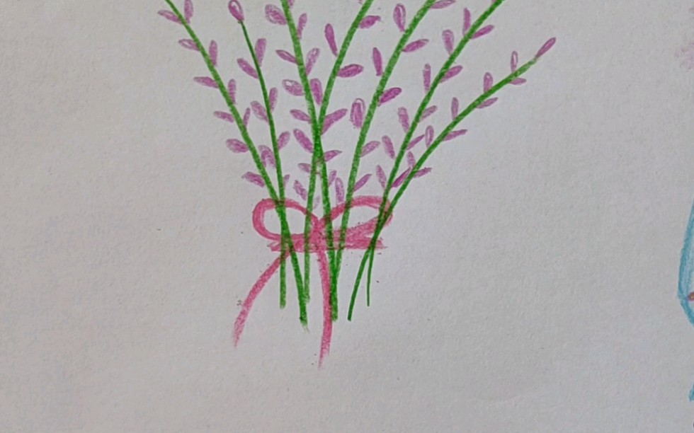 [彩铅简笔画练习]一束花