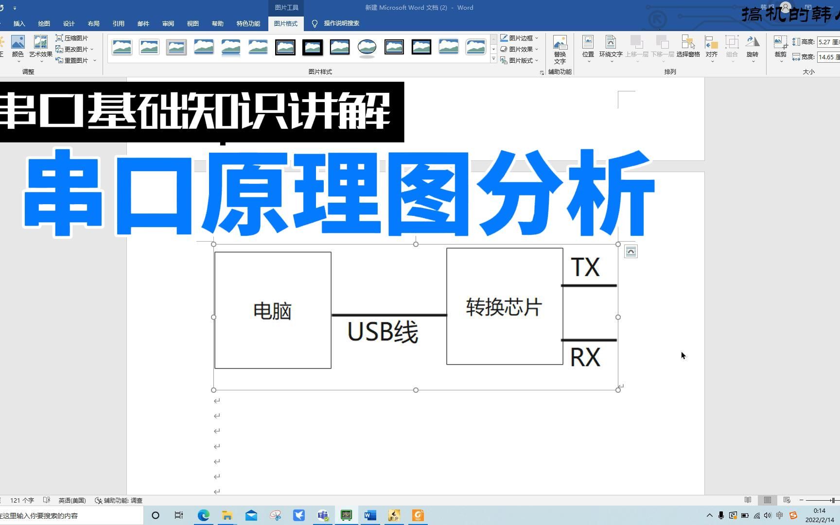串口的TX和RX怎么连接?