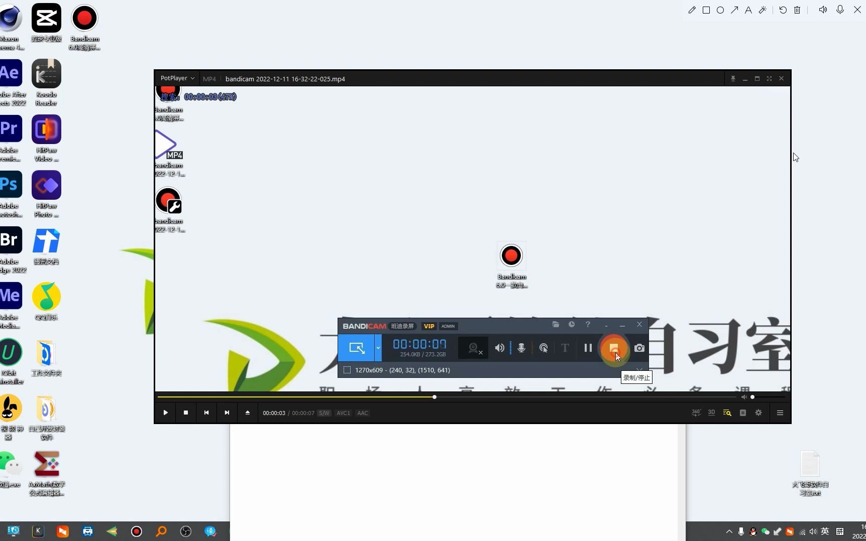 Bandicam 6.0一款由韩国开发的高清游戏及4K超清屏幕录像软件