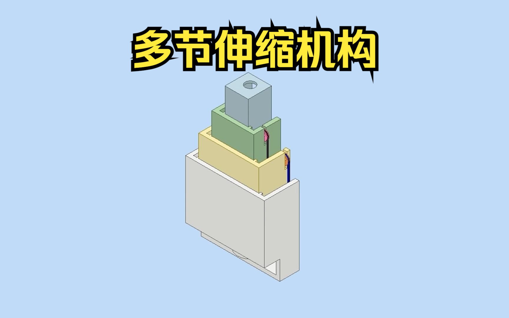 一种多节伸缩机构,一起看看它是怎么实现的吧!