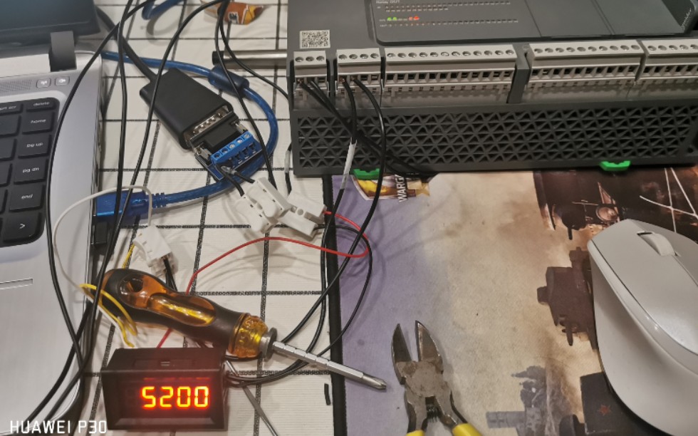 RS485数码管 Modbus RTU通讯 施耐德TM200 PLC读写功能