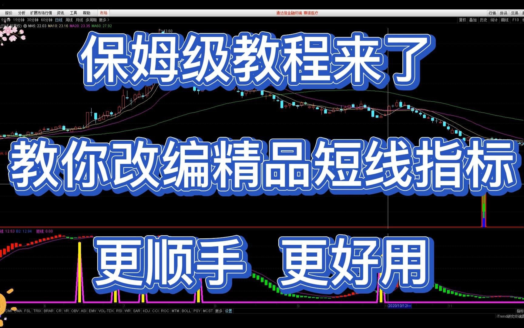 最全指标编写教程!如何修改指标为选股?今天一个视频教会你真好