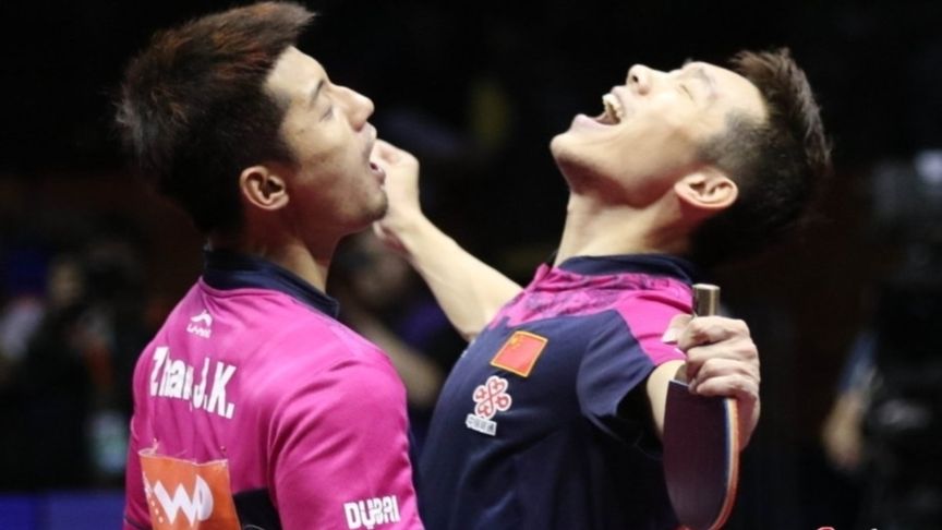 张继科许昕双打真是精彩极了