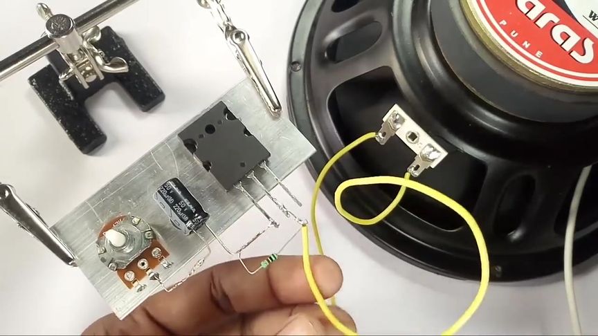 用2SC5200制作一个超级简单的功放,几分钟就可以做好!