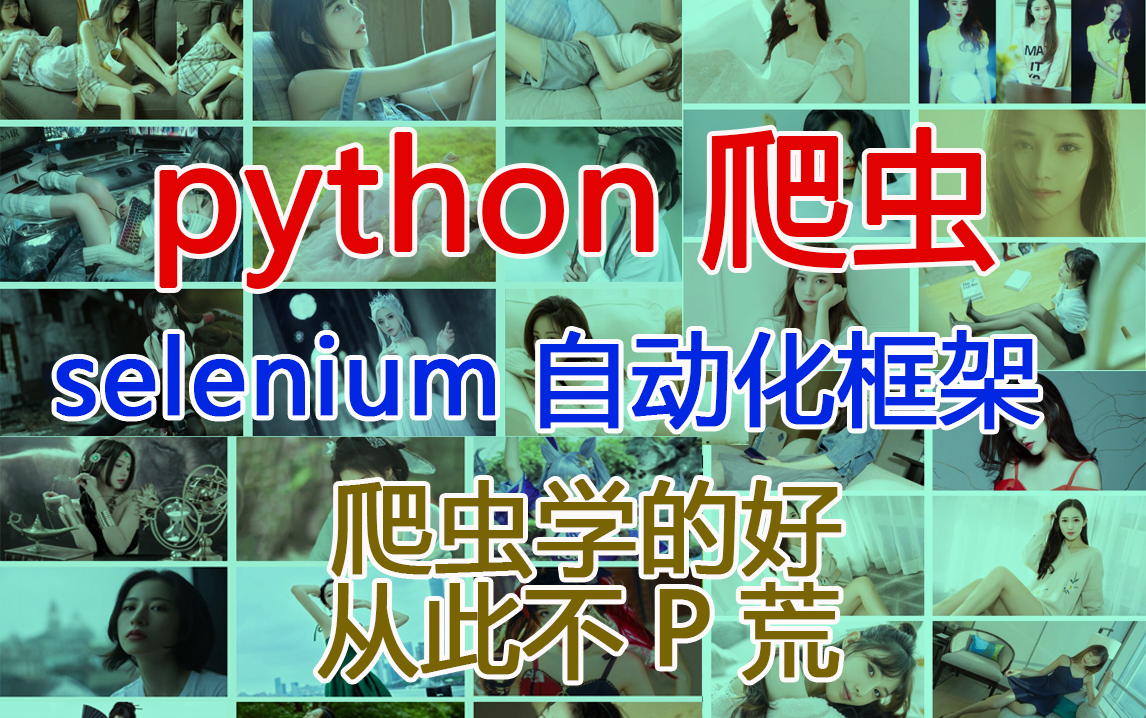python爬虫selenium自动化框架,爬虫学的好,从此不P荒。零基础快速...