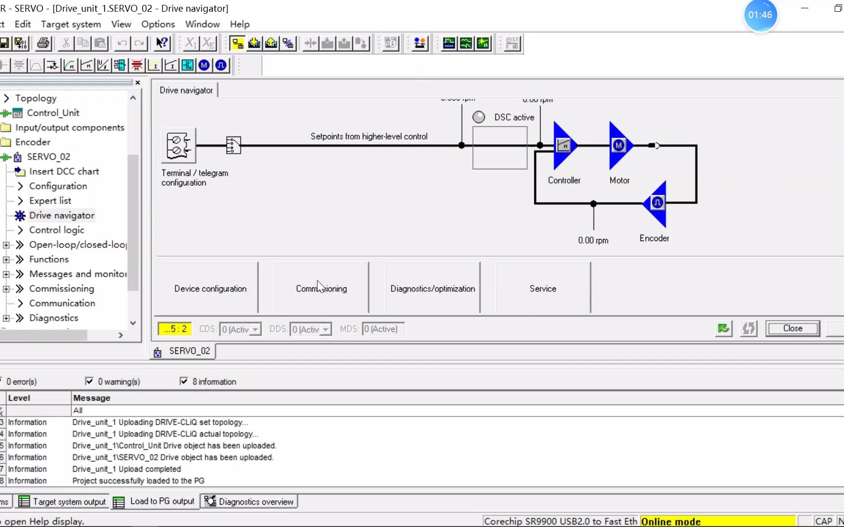 基于STARTER软件的S120伺服驱动器快速调试-CU310-2PN