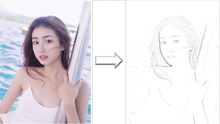 你是如何表白喜欢的小姐姐?教你用Python代码做素描图追小姐姐