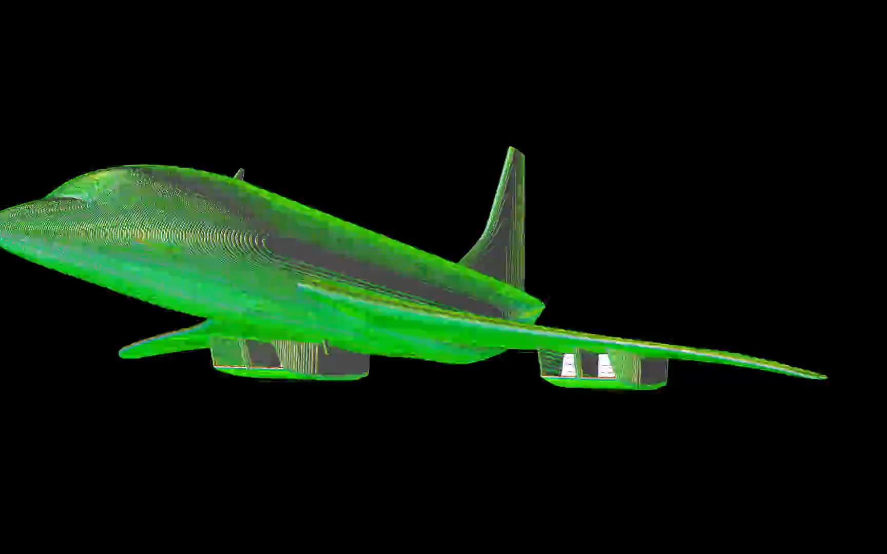 ...超级计算机上进行400亿网格的协和式飞机CFD模拟--耗时33小时