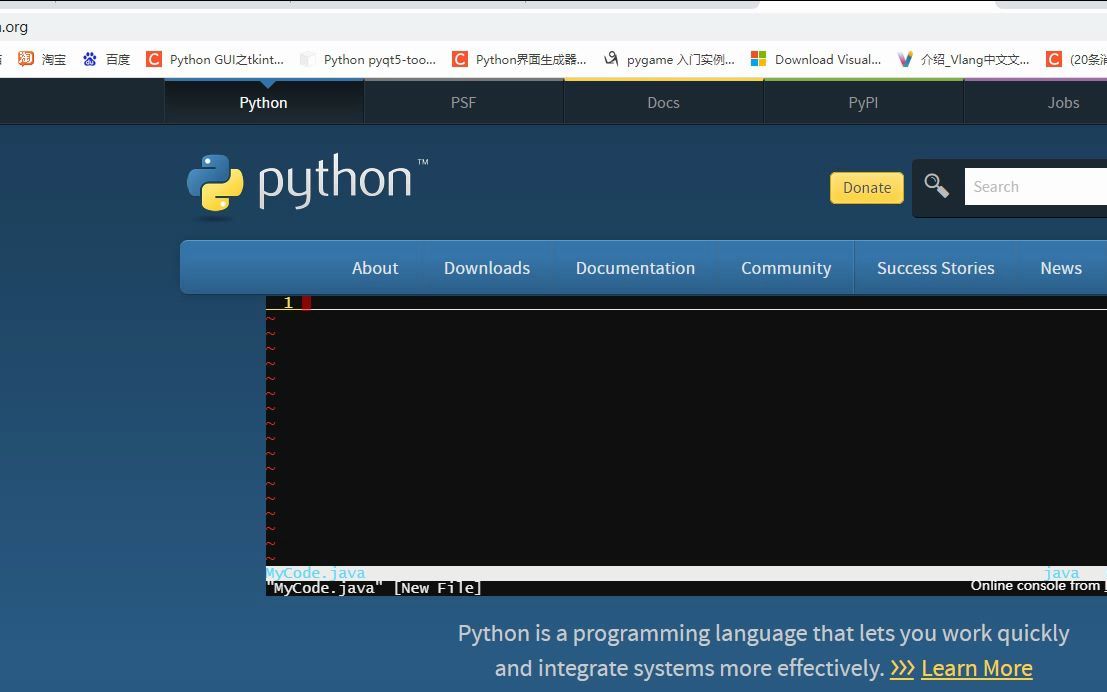 Python官网:× Linux系统:√