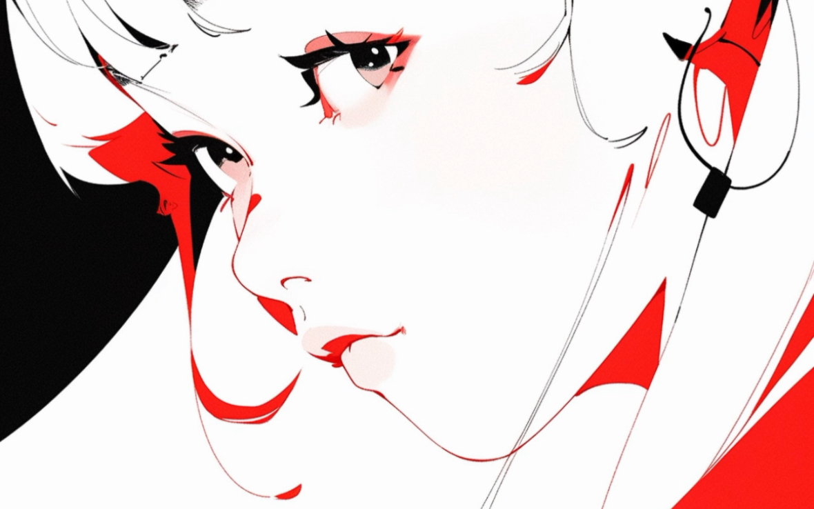 大口喂饭的AI绘画教程|这样的极简插画用Midjourney怎么做?