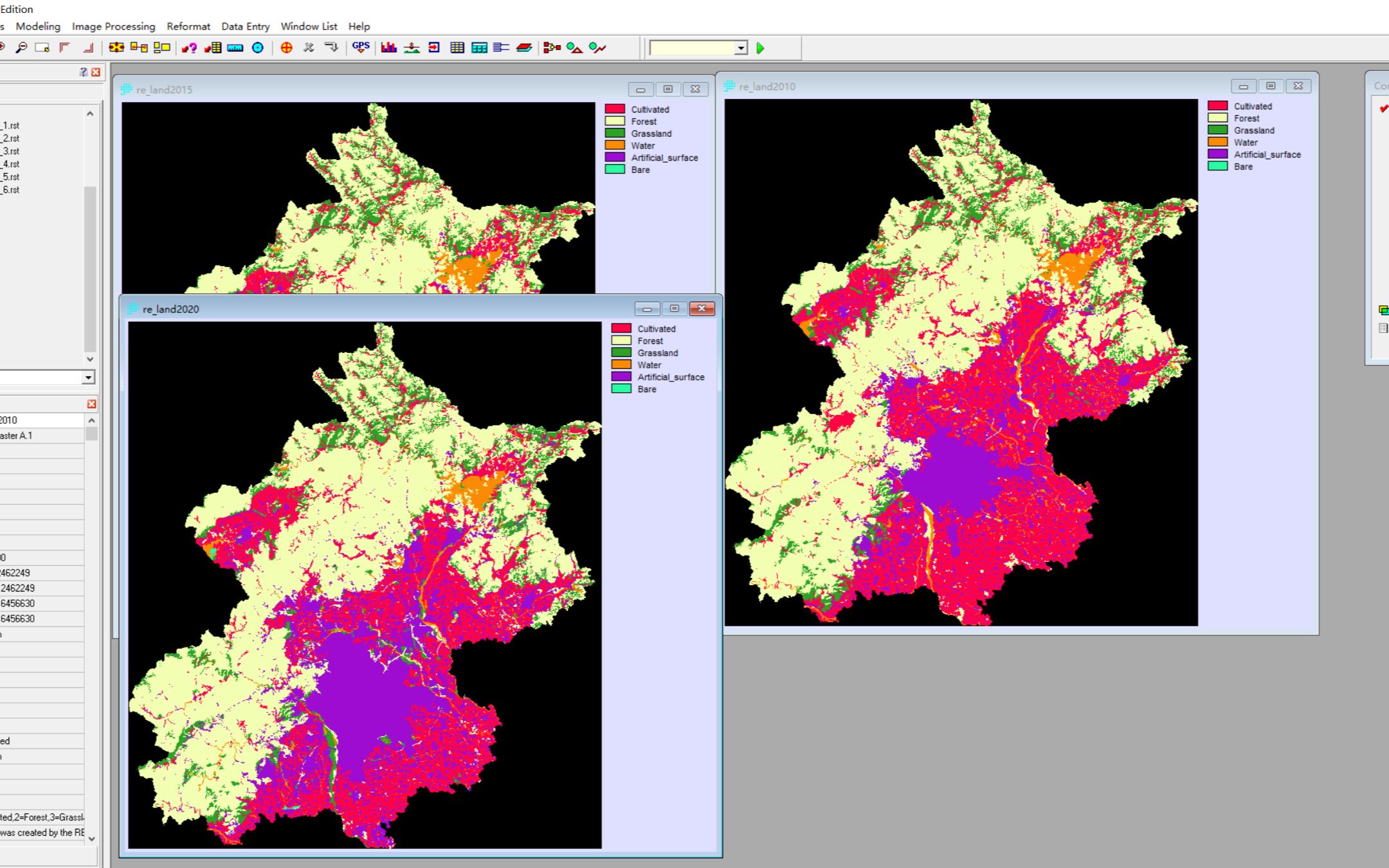 IDRISI实现CA-Markov模型(马尔可夫)土地利用预测2