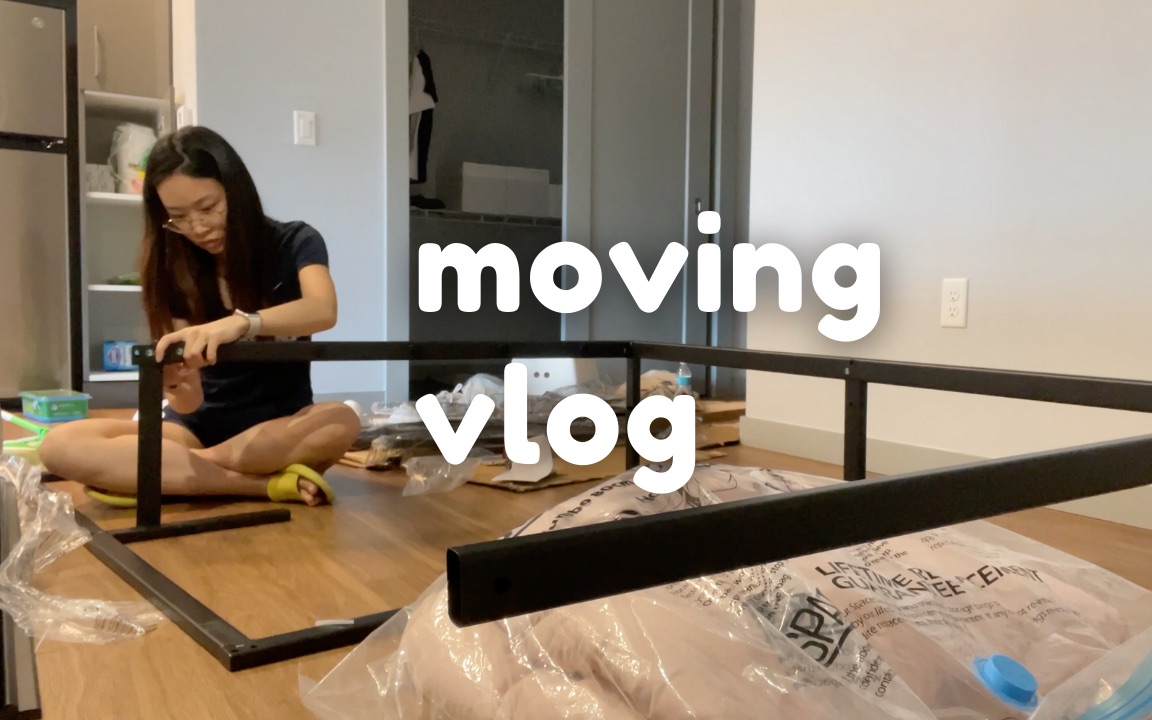 [vlog46]终于找到工作了!在美国自驾搬家|被拼家具累死了:/
