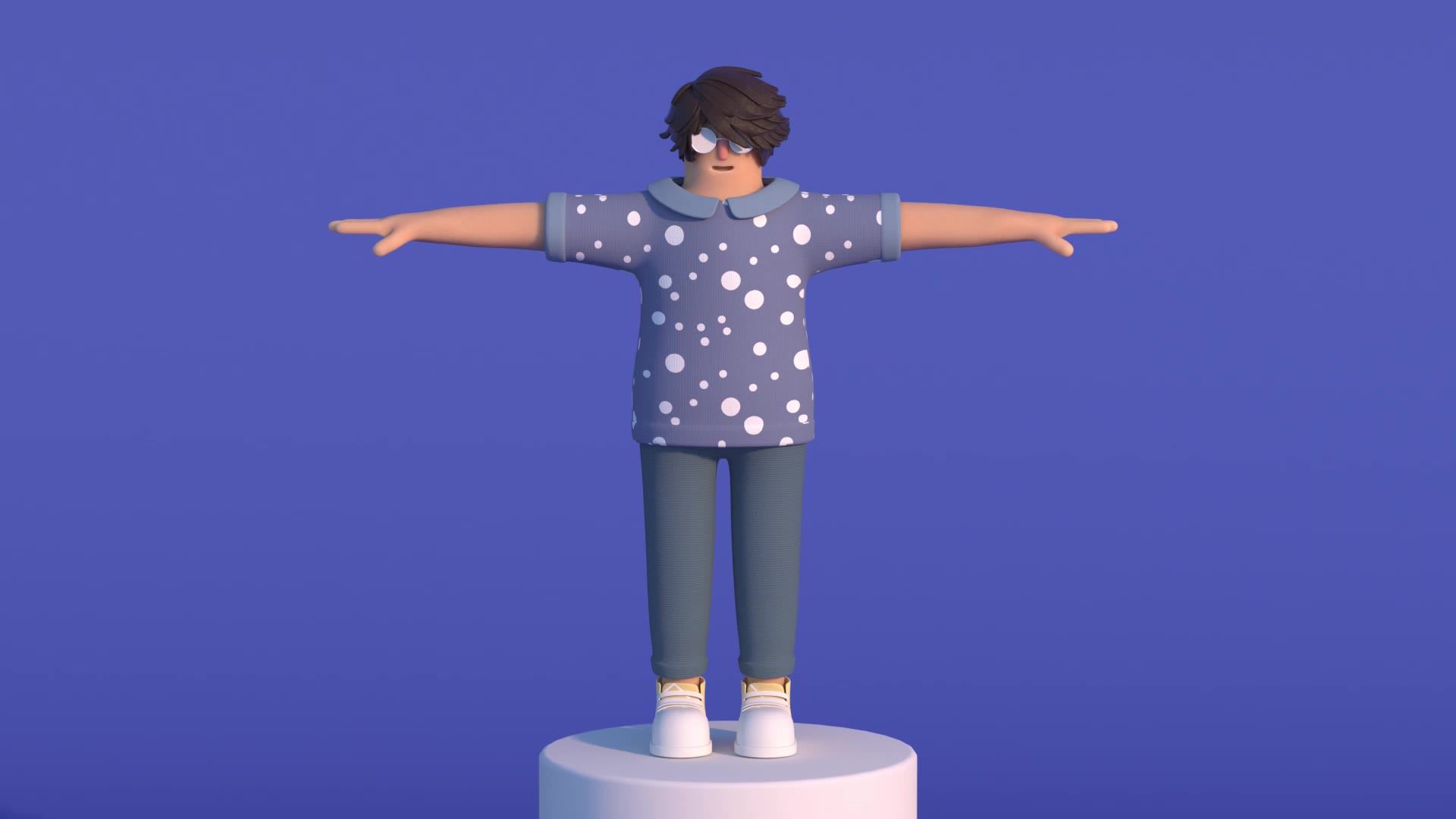 毕业设计《社交情景崩塌/Context collapse》系列作品#人物三维模型#