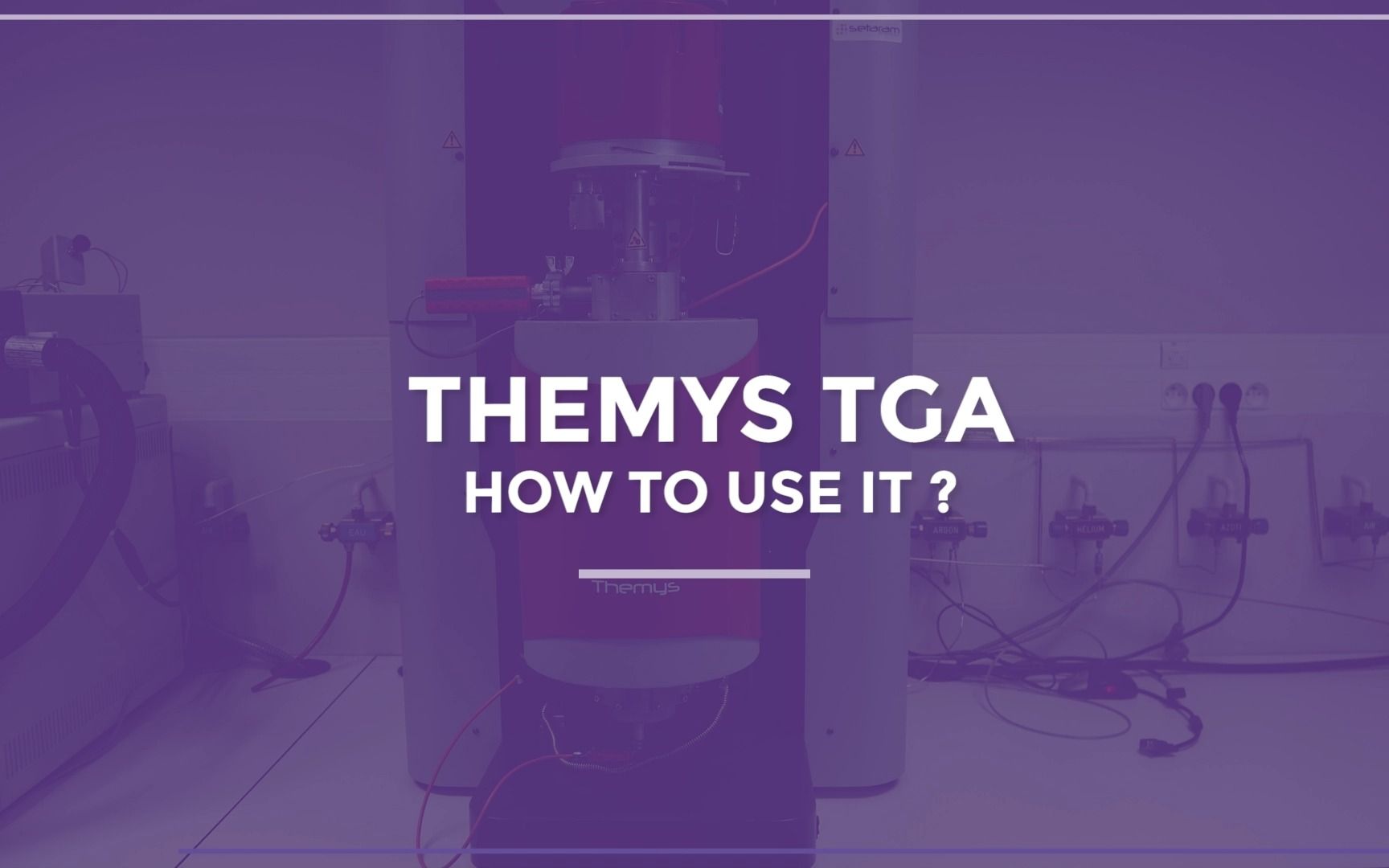 UTILIZATION THEMYS TGA综合热分析仪平台-TGA 使用演示