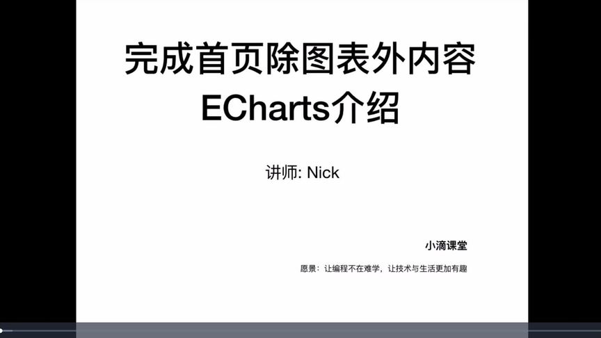 [vue+elementUI]6-4 完成首页除图表外的内容