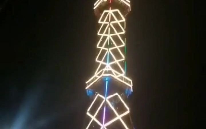 电视塔亮化工程线条灯厂家
