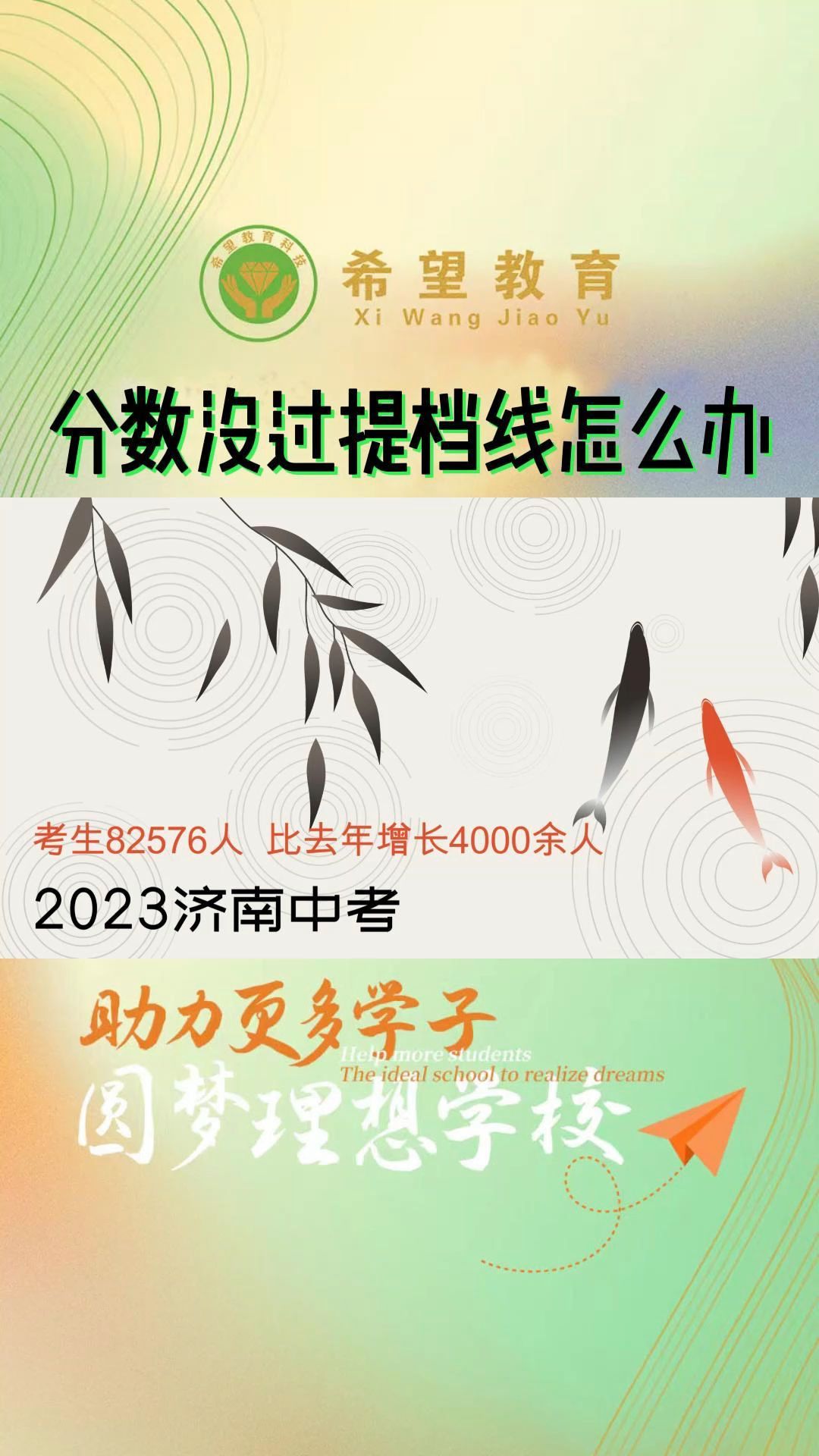 中考分数没过提档线,不要怕还有这些!