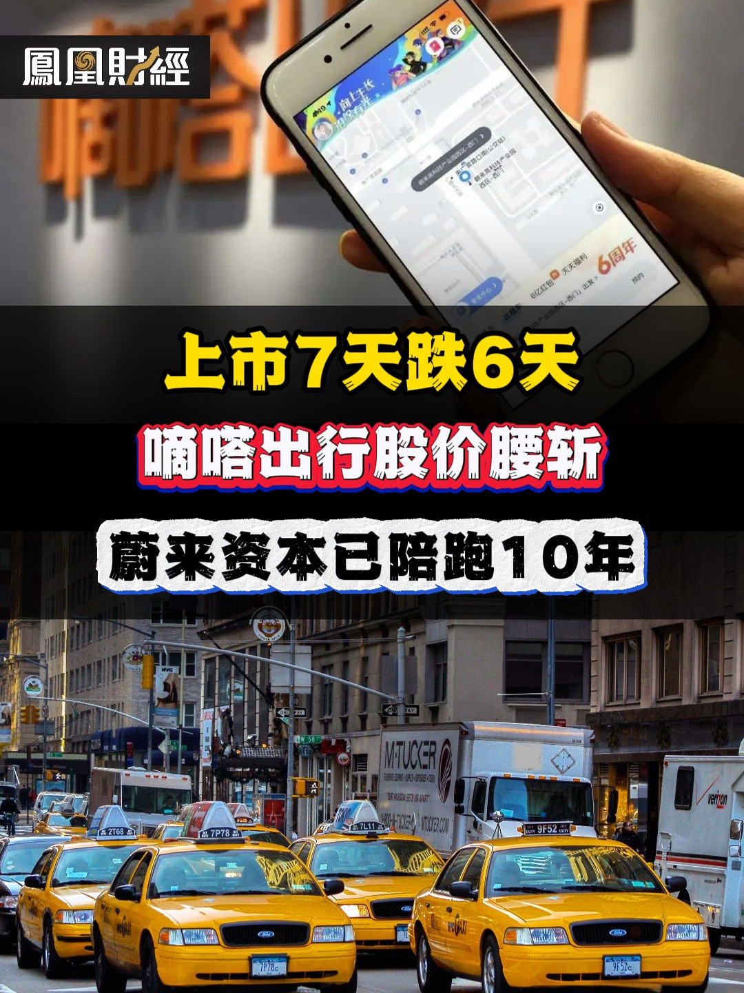 上市7天跌6天,嘀嗒出行股价腰斩,蔚来资本已陪跑10年 #…