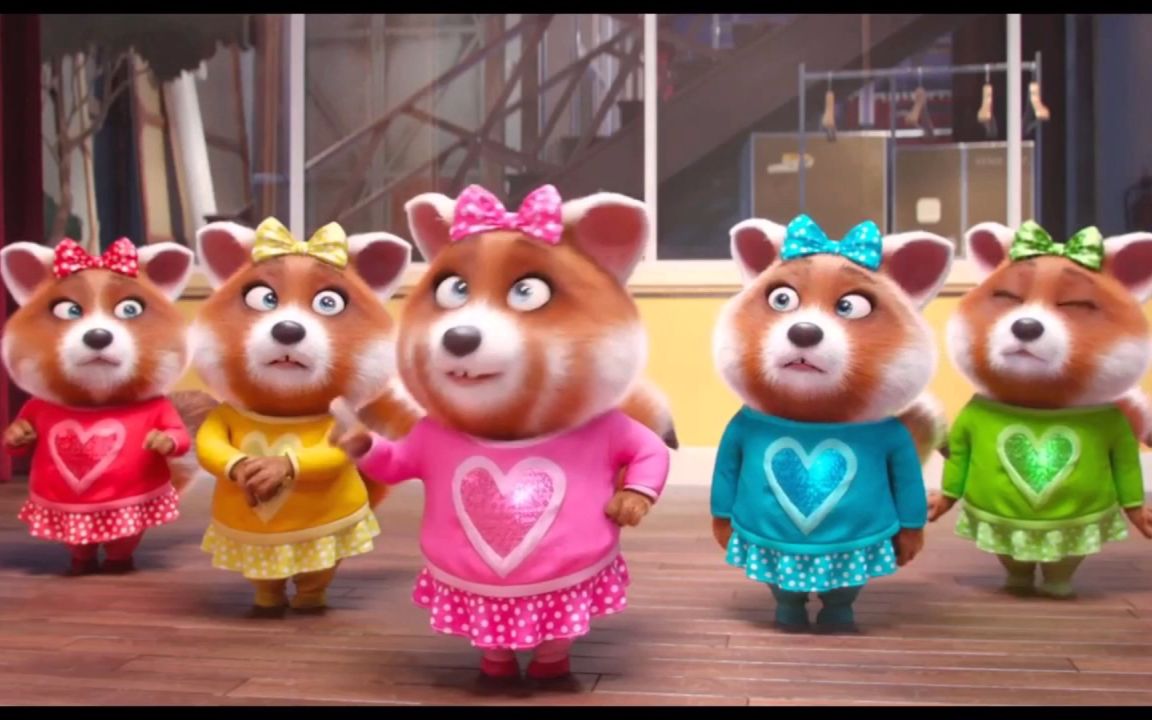 【动画 歌舞】欢乐好声音 日本五色小熊猫女团片段