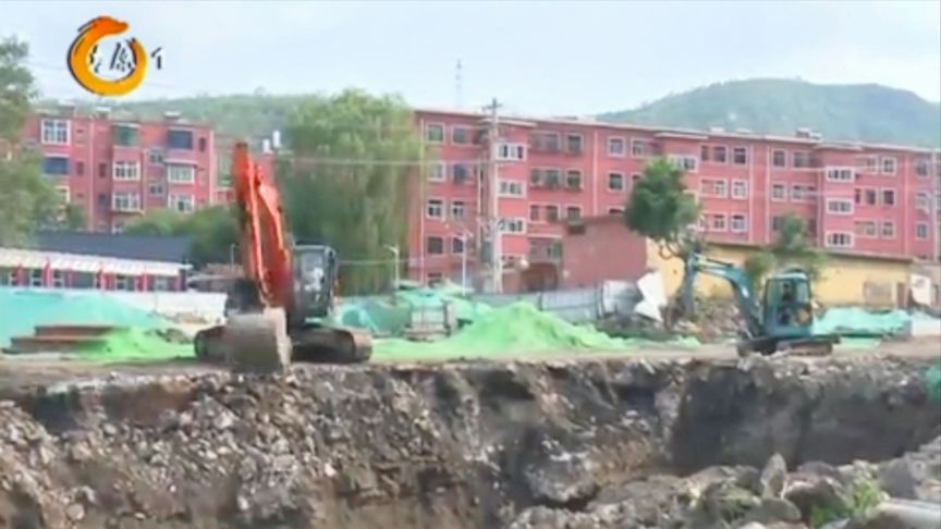 太原虎峪河西延工程进行中,施工方加班加点,确保项目按时完成