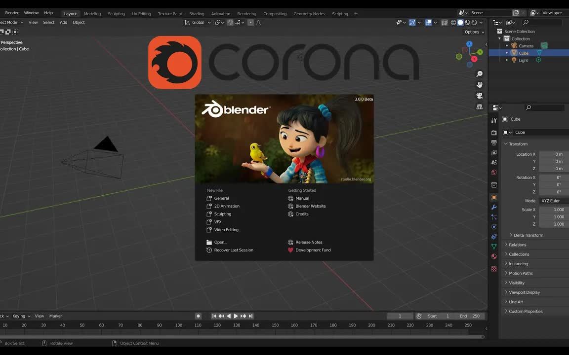 iBlender中文版插件 为 Blender 3.0 安装 Corona 渲染器 教程Blender插件