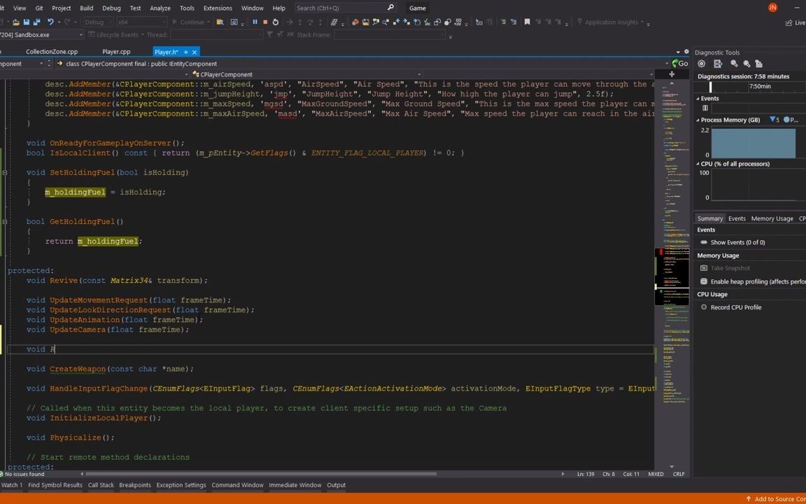 C++动画代码_跳跃和着陆-CRYENGINE夏季学院S1E8