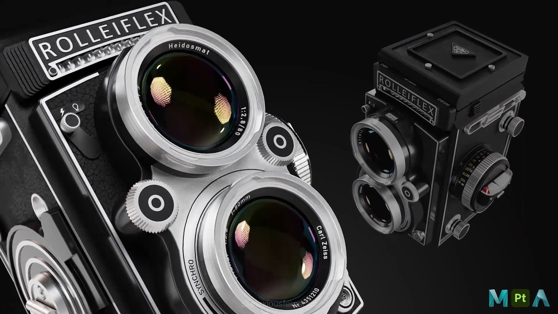 【MAYA+UE5】硬表面复古相机建模渲染