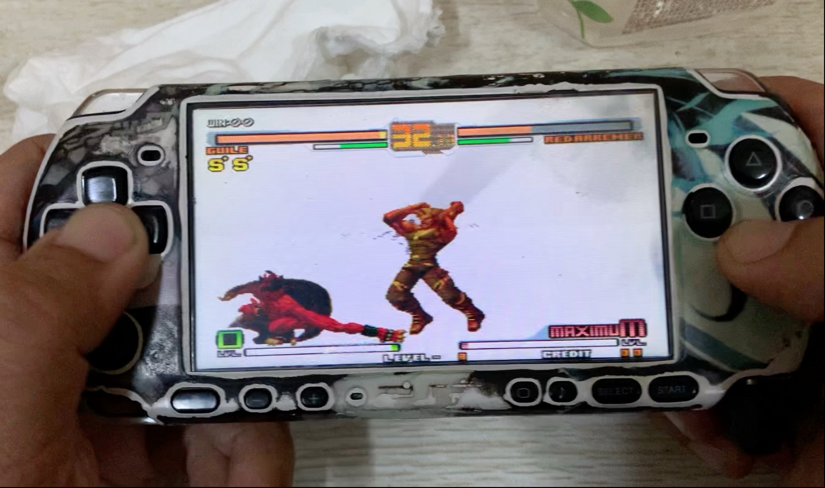 【PSP3000】用玩了12年之久且破旧的PSP3000畅玩街机MVS模拟器...