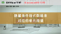 Excel小技巧:如何隐藏条件格式数据条对应的单元格值