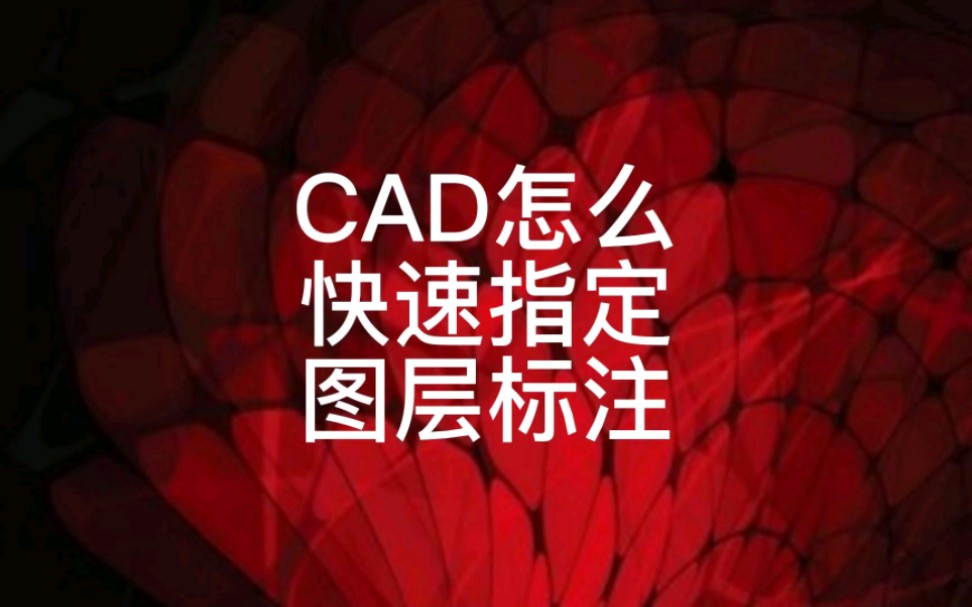 CAD怎么快速在指定的图层里标注尺寸?