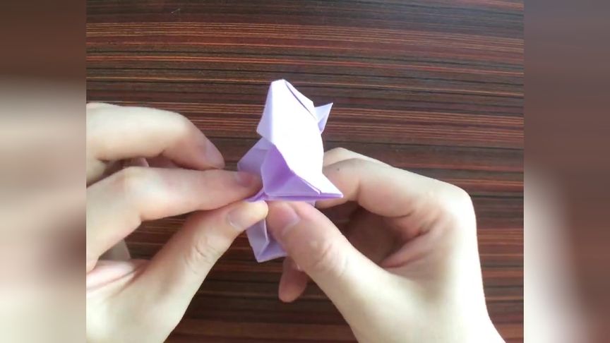 折纸猫,可爱小猫的折法,很简单