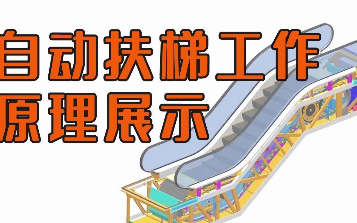 3D动画 | 自动扶梯的工作原理展示