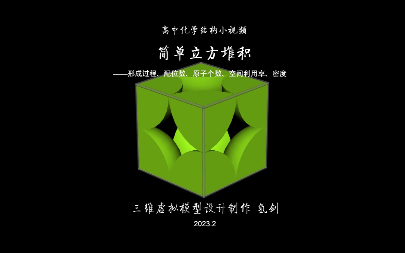 简单立方堆积