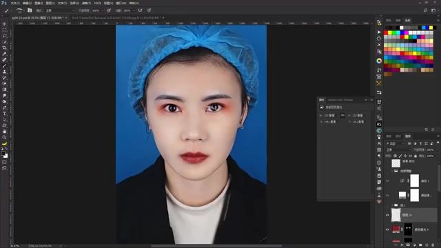 PS教程-《最美证件照》皮肤修饰详细教程
