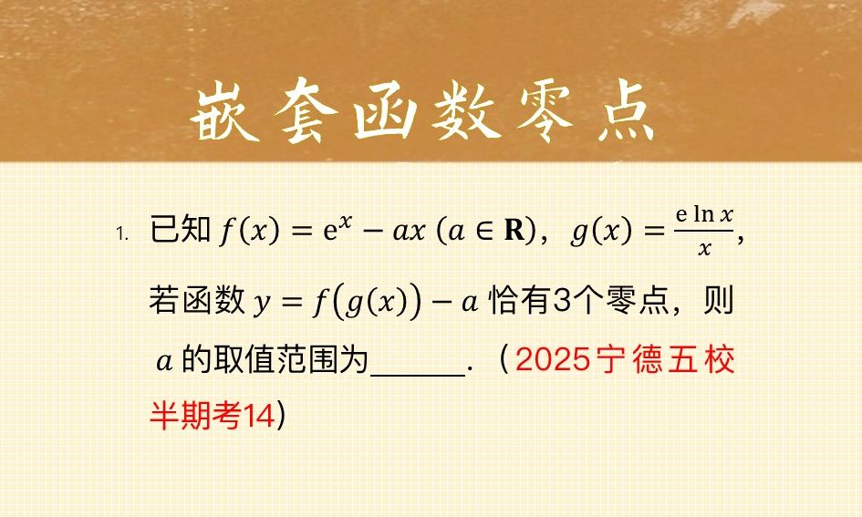『每日一题』嵌套函数零点个数问题,这个视频讲得比较细致一点