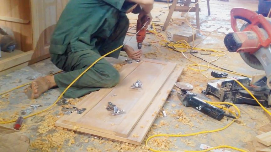 如何制作厨房橱柜-木工技能