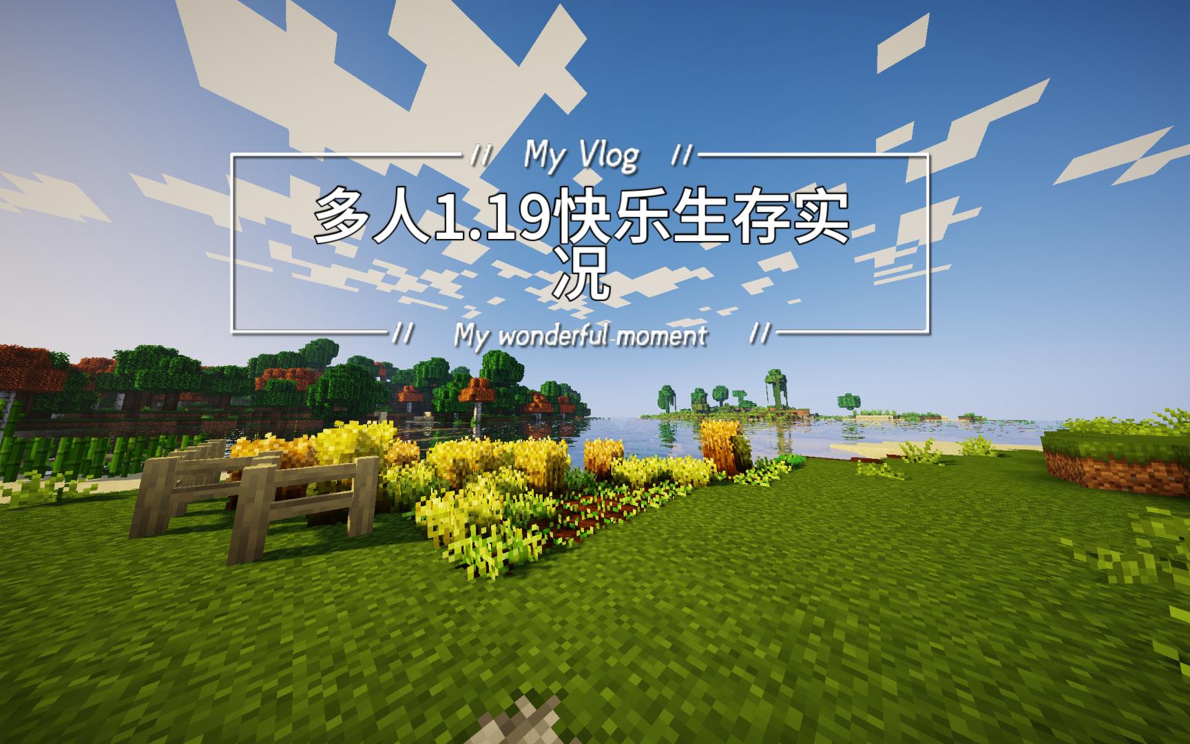 我的世界1.19双人快乐生存实况#1去皮白桦木真好看