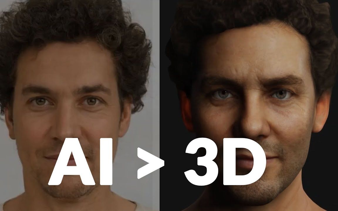用一张AI照片快速创建 3D 角色