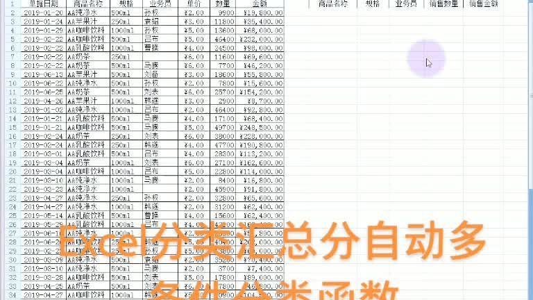 Excel分类汇总分自动多条件分类函数##excel技巧 #Excel工具