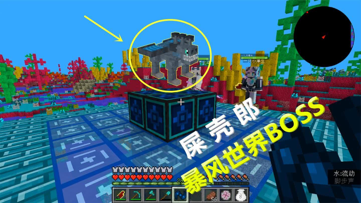 我的世界虚无联机106:新世界BOSS像屎壳郎,爆出的.