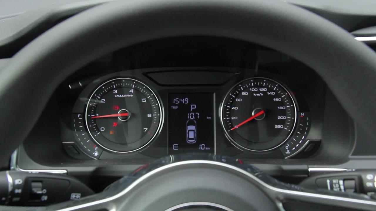 众泰T600 Coupe 2017款 仪表盘点亮